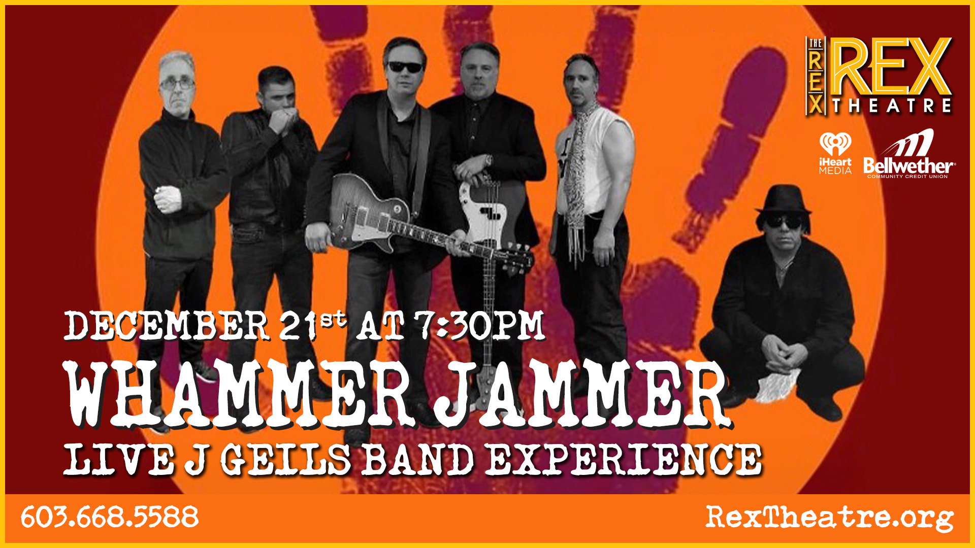 Whammer Jammer – Live J. Geils Band Tribute Experience - The Palace ...